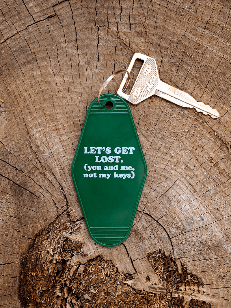 LET'S GET LOST KEY TAG